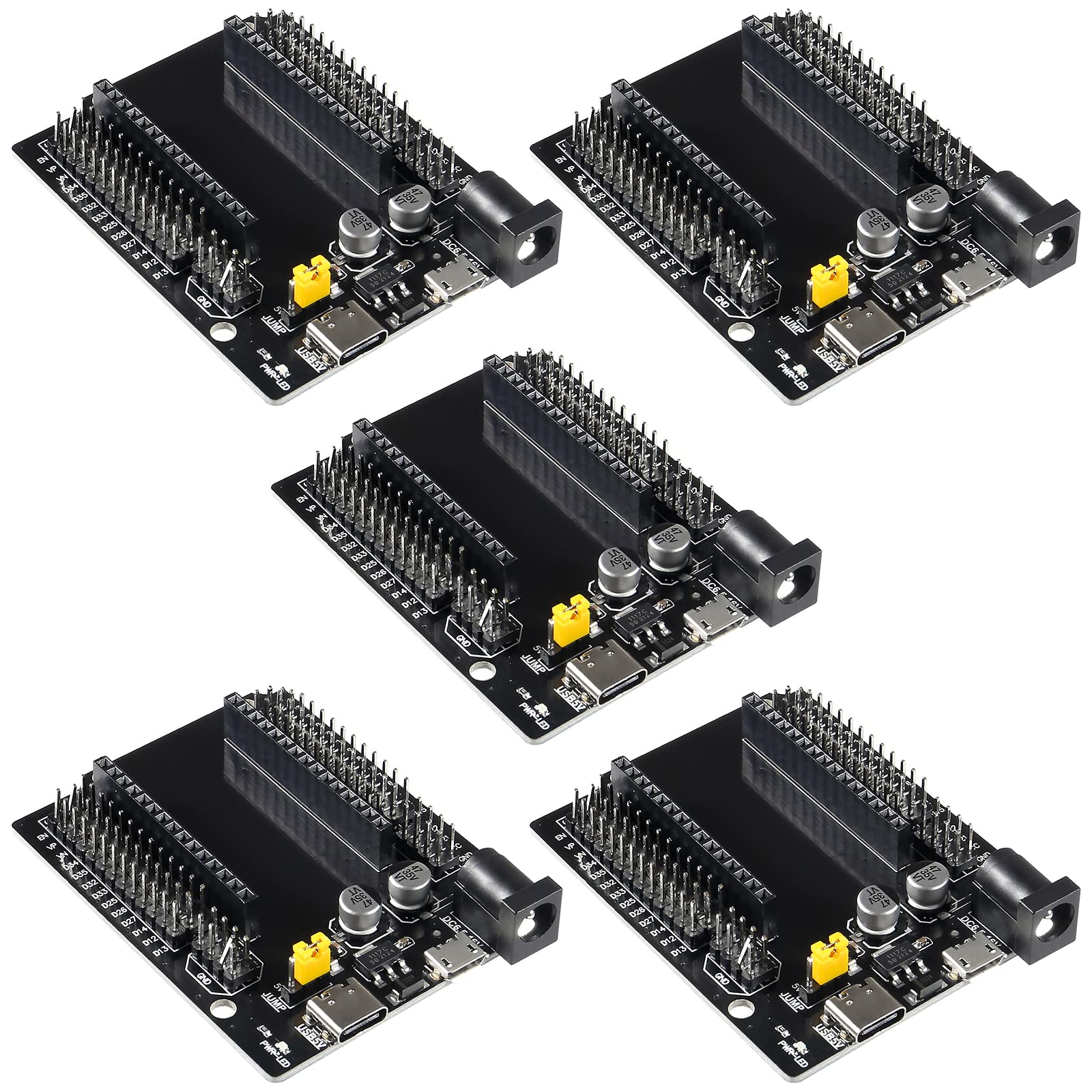 Mua DORHEA 5Pcs ESP32 Development Board GPIO Breakout Board 30Pin Type-C Micro USB Dual ...