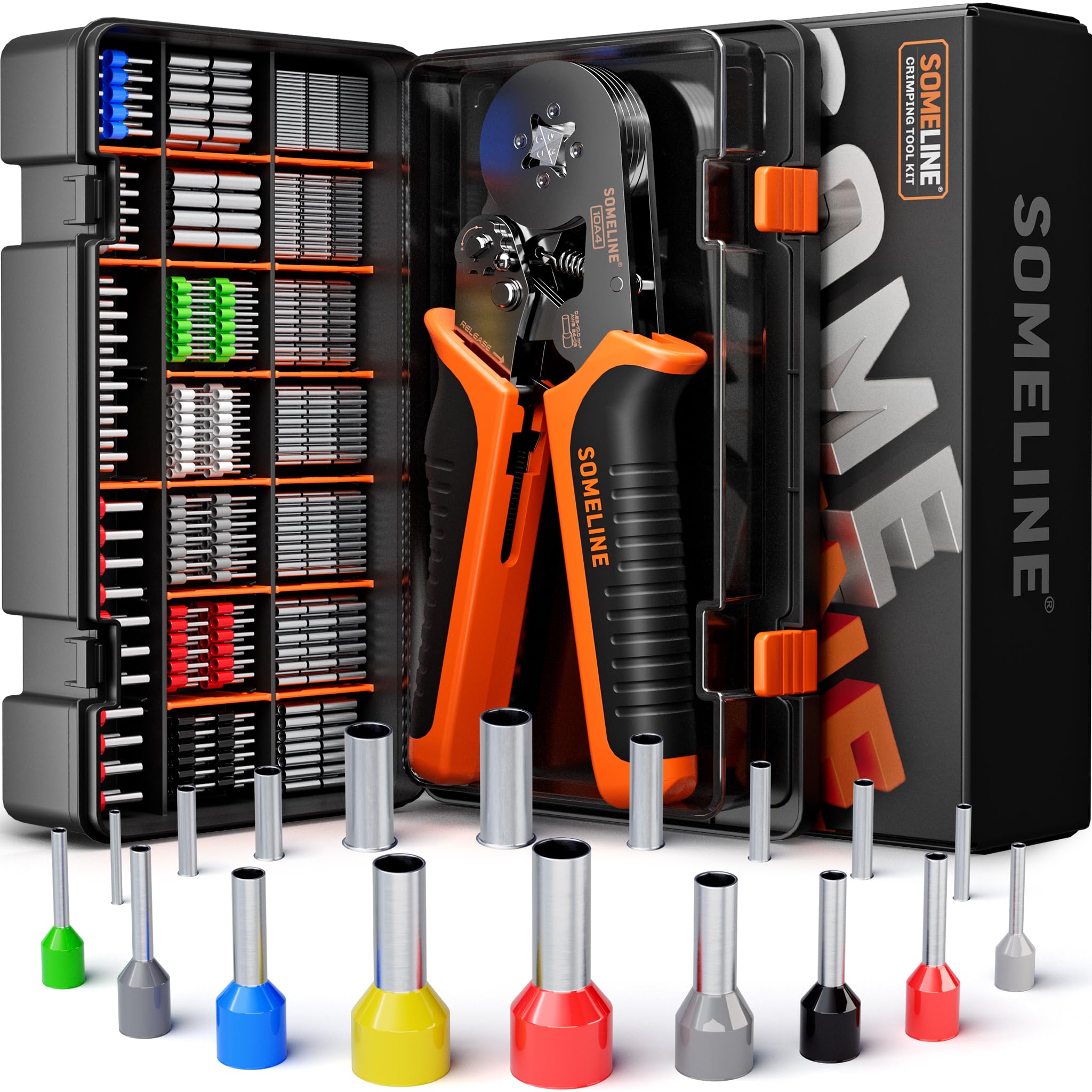 SOMELINE® Ferrule Crimping Tool Kit, Self-Adjusting Pliers for Wire ...