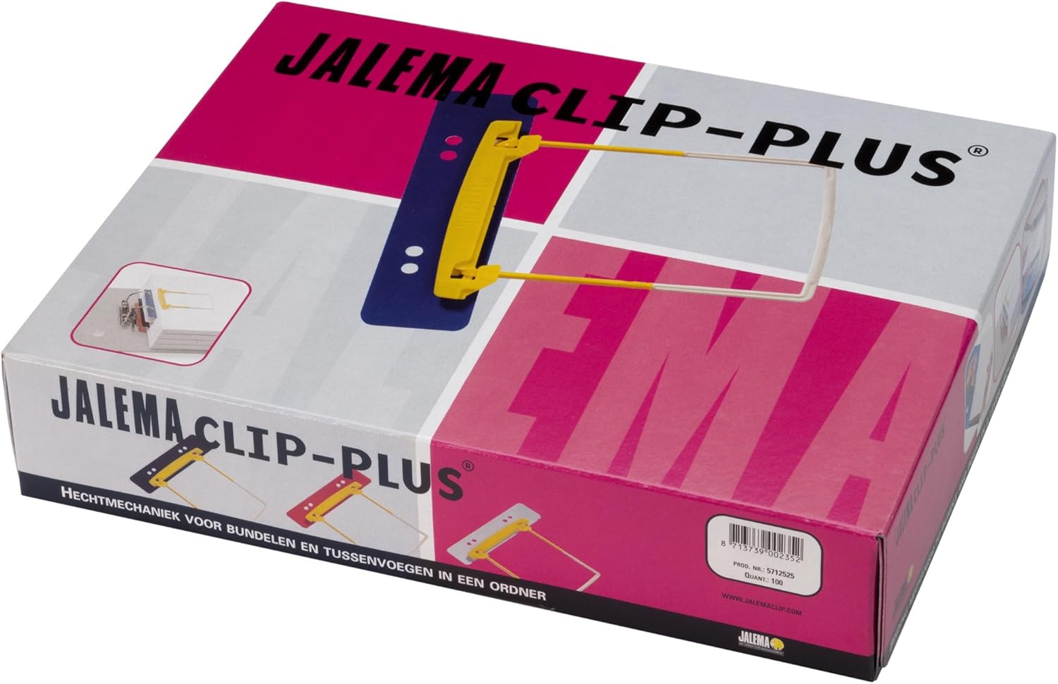 Amazon.com : Jalema Clip Plus 5712525 Filing Clips Assorted Colors Pack ...