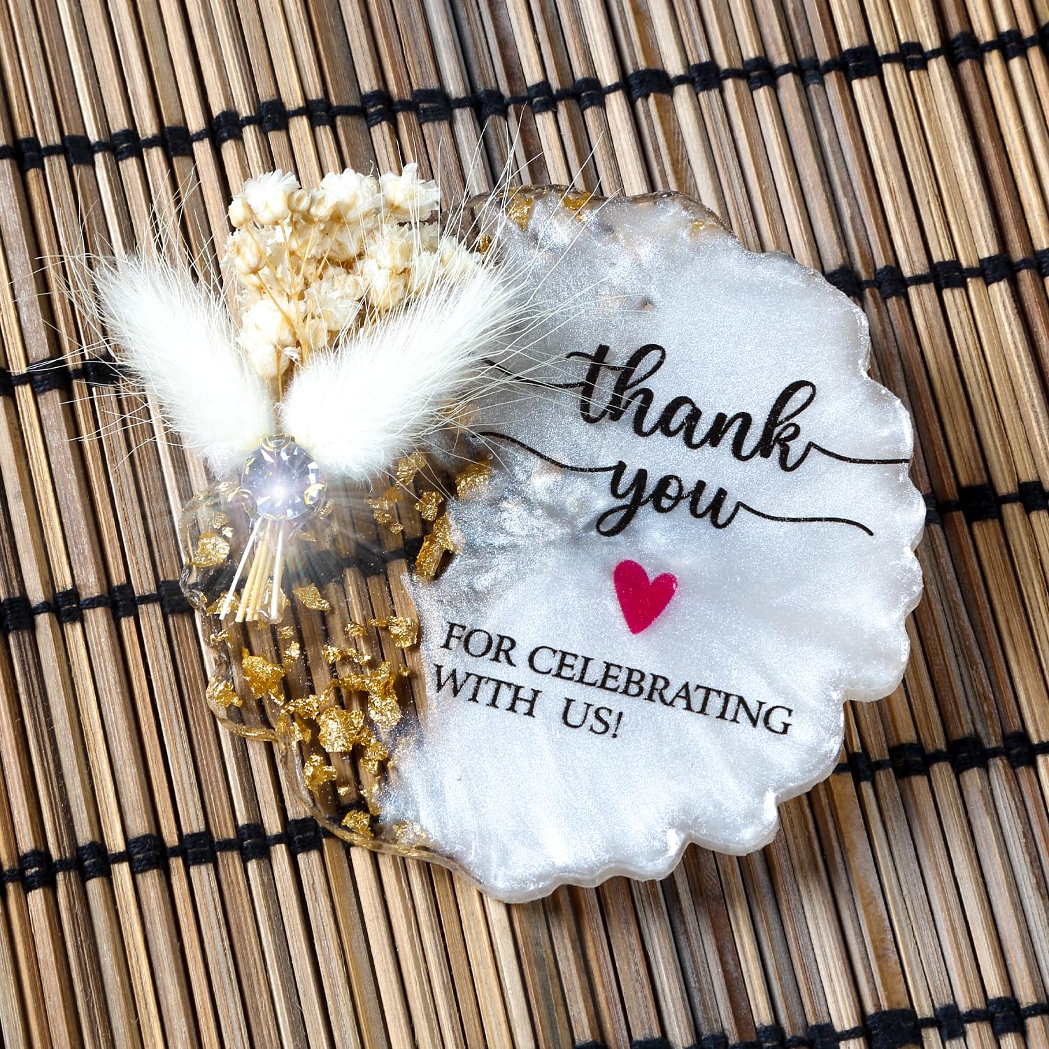 Rallad Resin Thank You Magnets, Wedding Favors for Guests, Baby Shower ...
