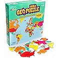 Geotoys Geopuzzle World - Educational Geography Jigsaw Puzzle (68 Pcs ...