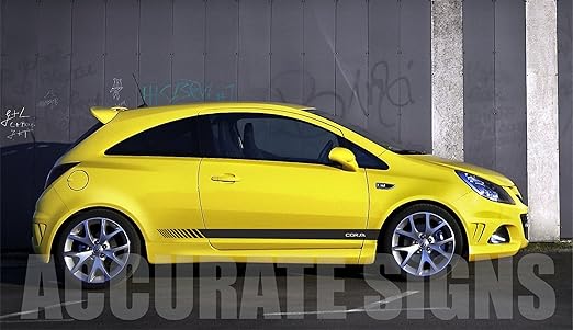 accuratesigns Corsa Vinyl Side Stripes Graphics Decals Sticker Kit ...