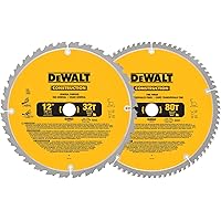 DEWALT 12-Inch Miter Saw Blade, Crosscutting, Tungsten Carbide, 80 ...