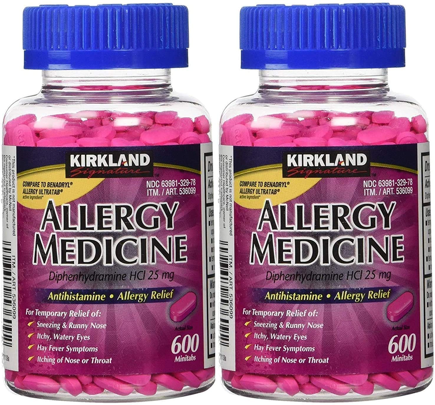 Mua Kirkland Signature Allergy Medicine Diphenhydramine 25 Mg 600 Count ...