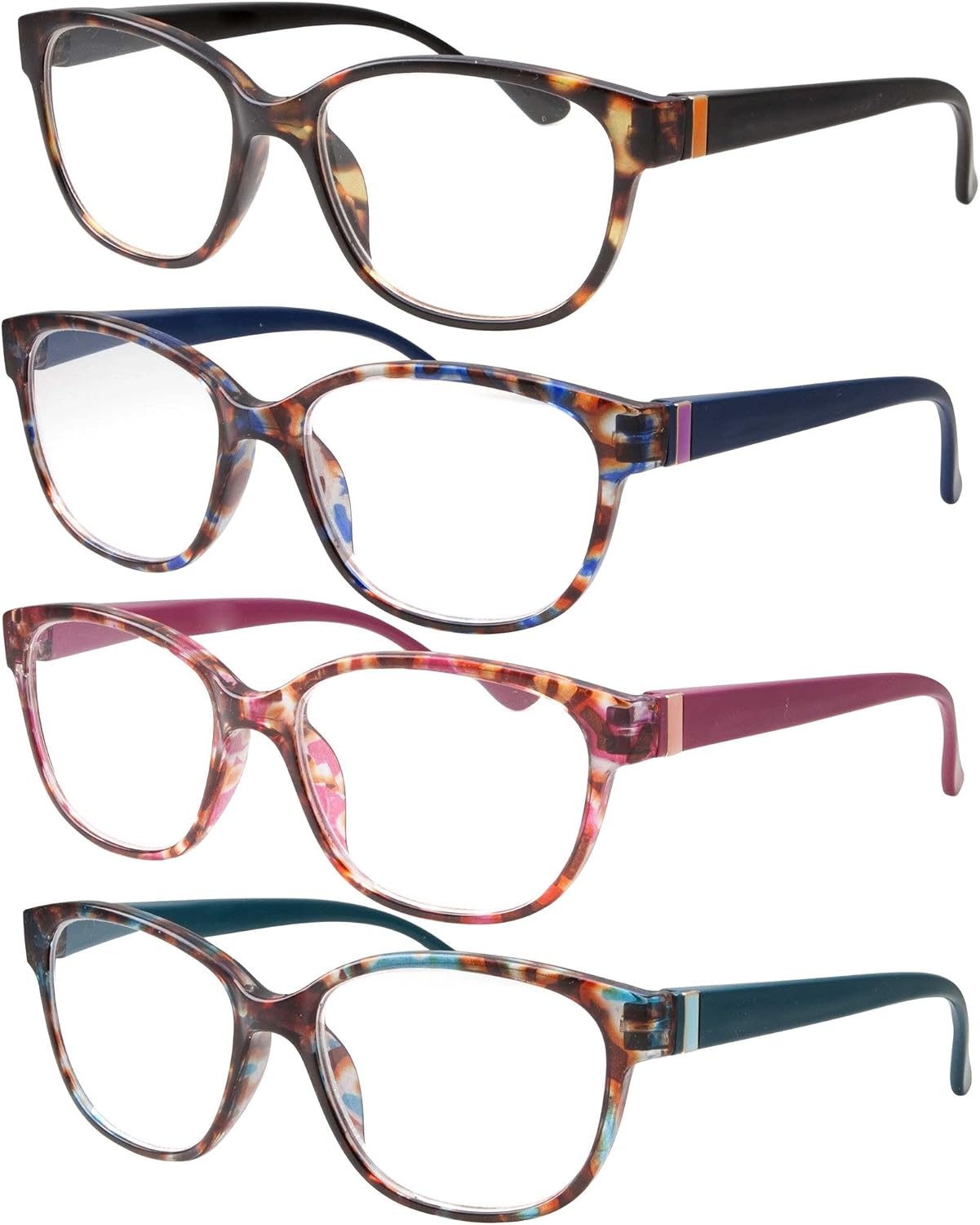 Amazon 4 Pairs High Magnification Power Womens Reading Glasses