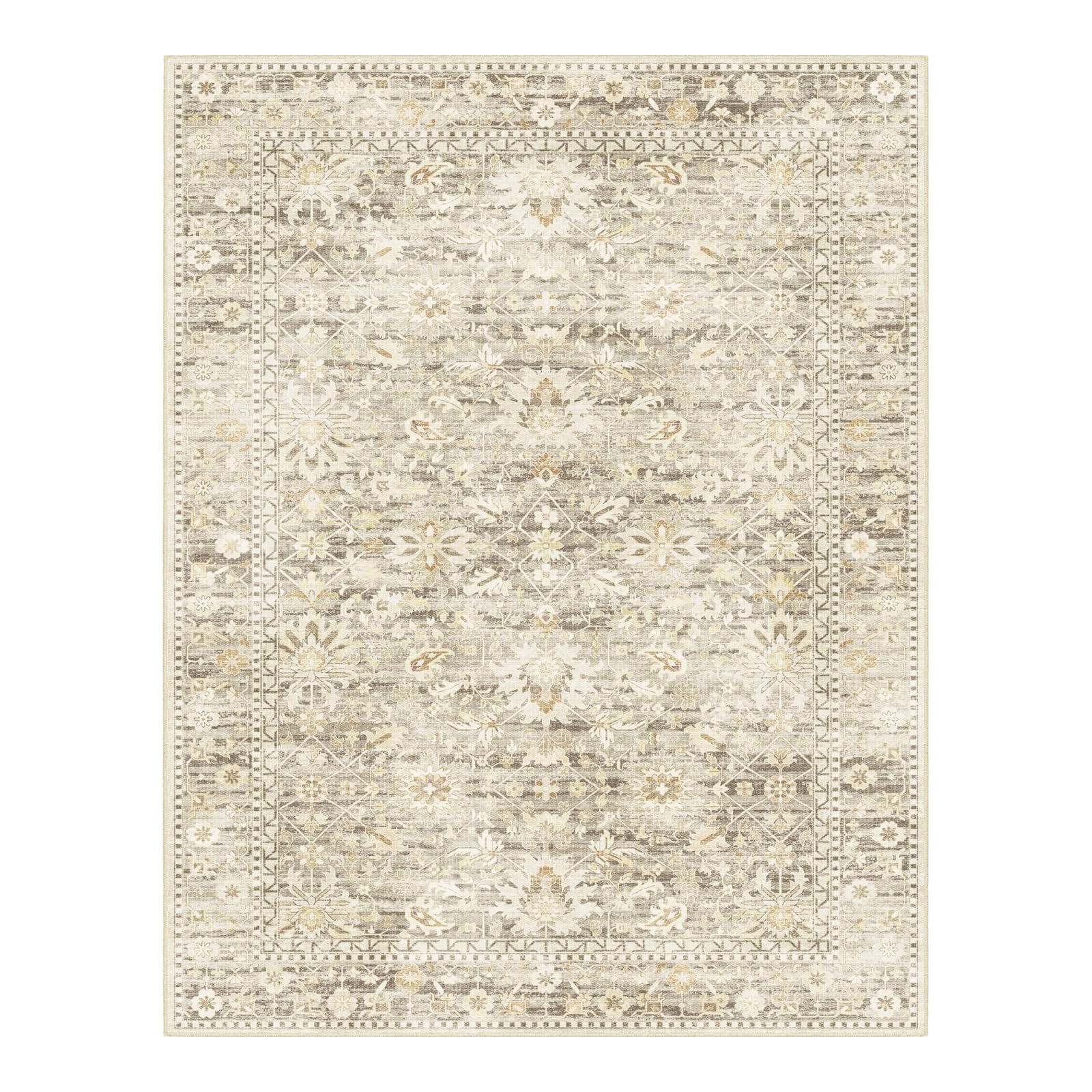phonzenuo 7x9 Washable Area Rug Boho Stain Resistant Rug for Living ...
