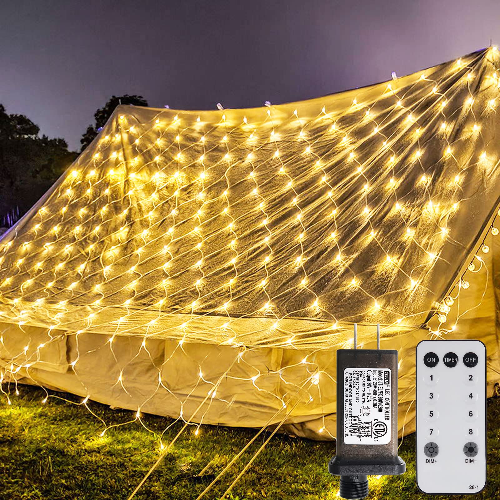 ZAIYW 660 LED Net Lights Outdoor Mesh Lights, 20Ft x 13Ft Large ...