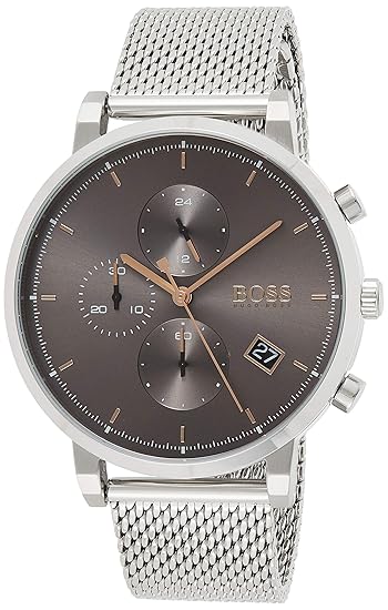 Buy Hugo Boss Analog Grey Dial Men's Watch-1513807 at Amazon.in
