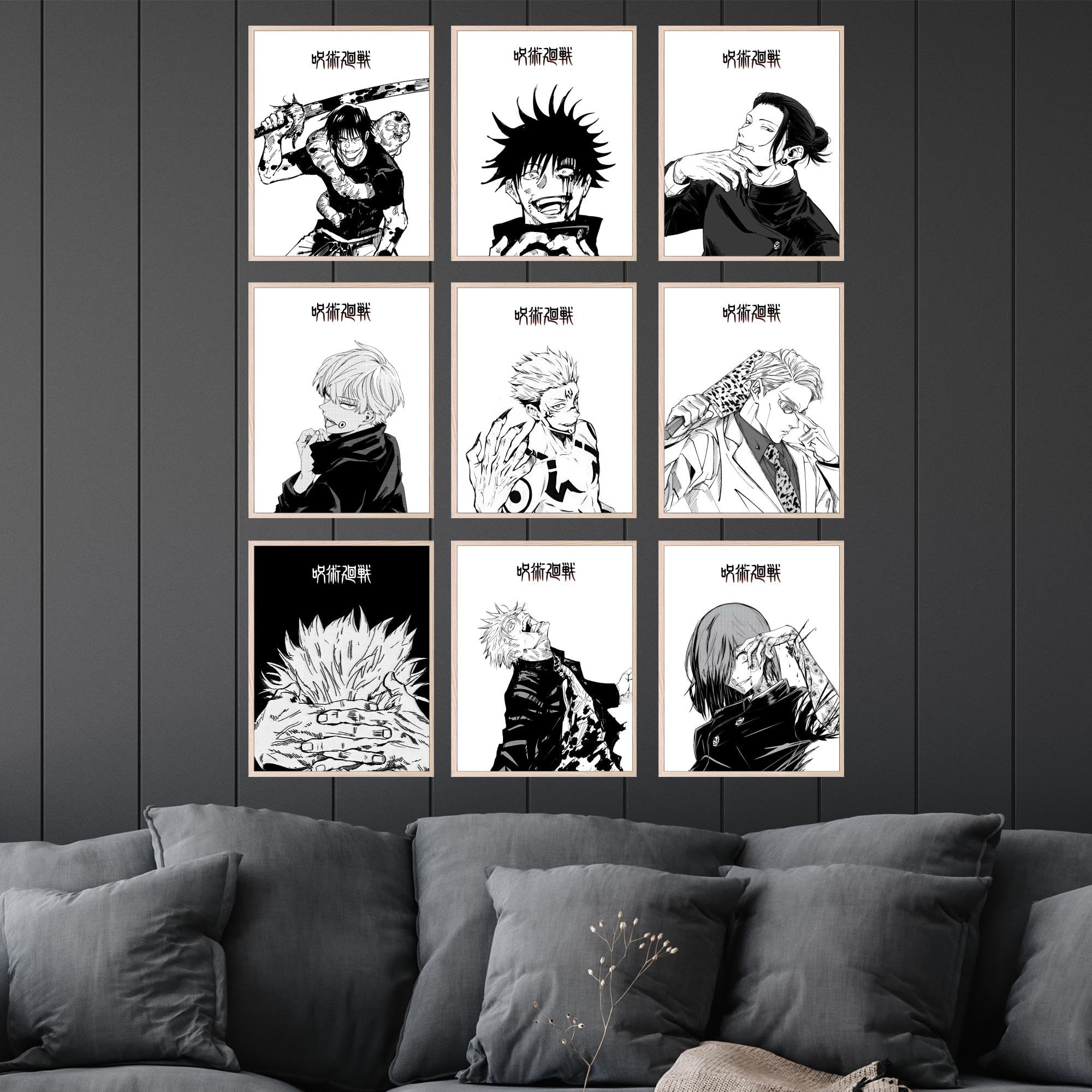 Bigwig Prints Jujutsu Kaisen Poster Set - Manga Art Anime Wall, JJk ...