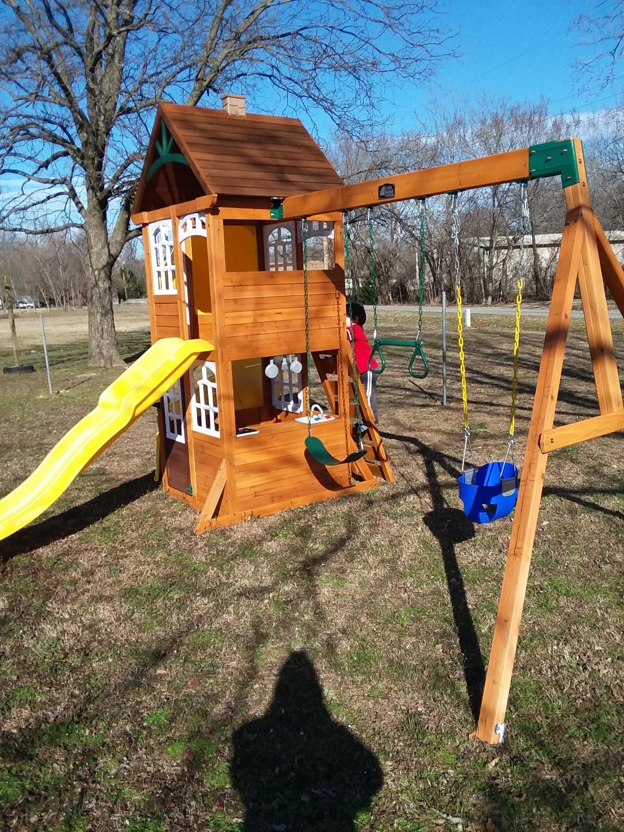 Kidkraft Andorra Cedar Wood Swing Set / Playset F24140 Instructions at ...