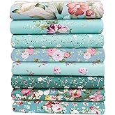 Amazon.com: Whaline 12Pcs Spring Cotton Fabric Bundles 18 x 22 Inch ...