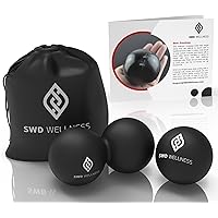 Deep Tissue Massage Ball Set - Includes 5" Foam Roller Mobility Ball ...