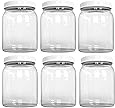 Amazon.com: 1 Gallon Plastic Jar (4 Pack), Wide Mouth, Clear, with ...