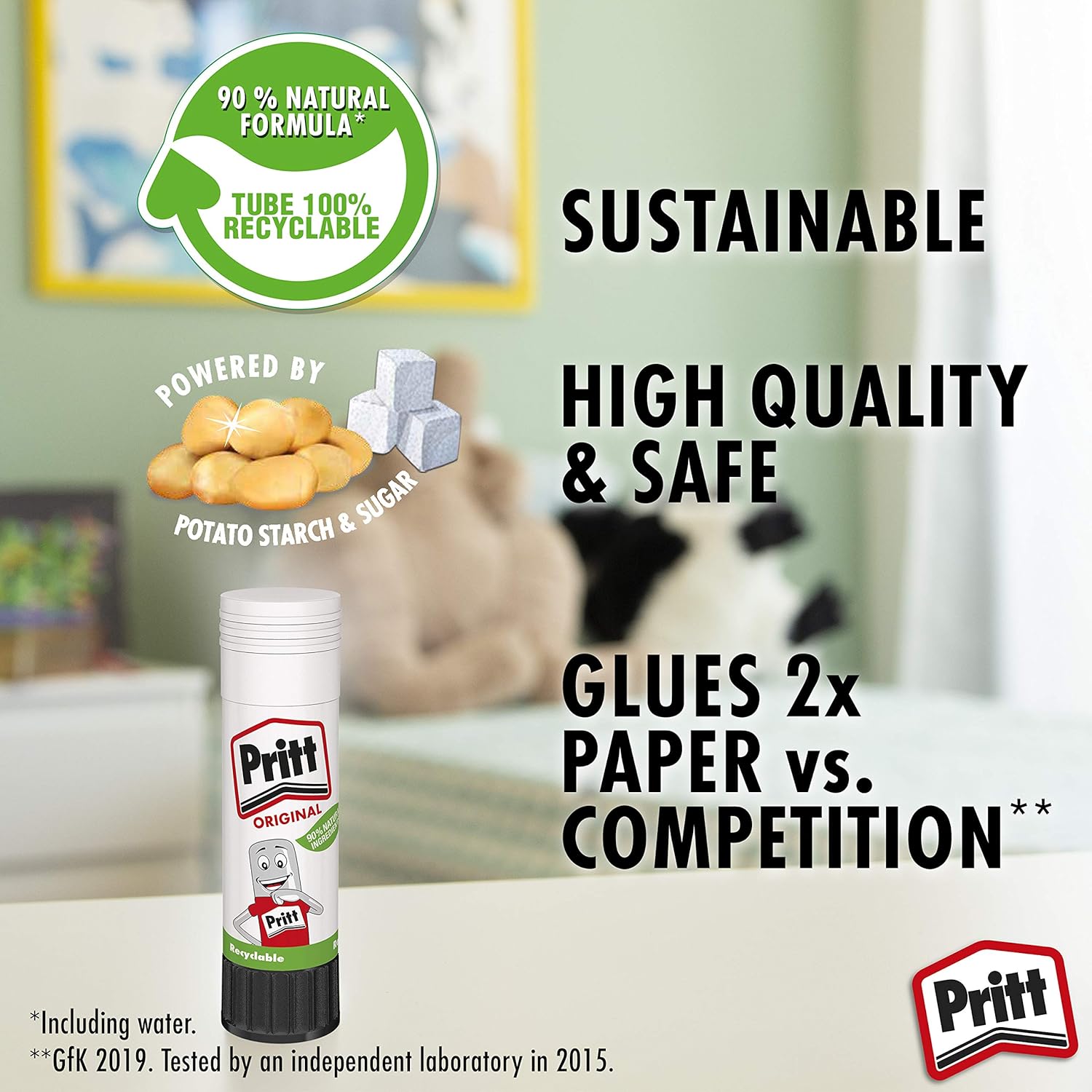 Pritt Glue Stick, Safe & Child-Friendly Craft Glue for Arts & Crafts ...