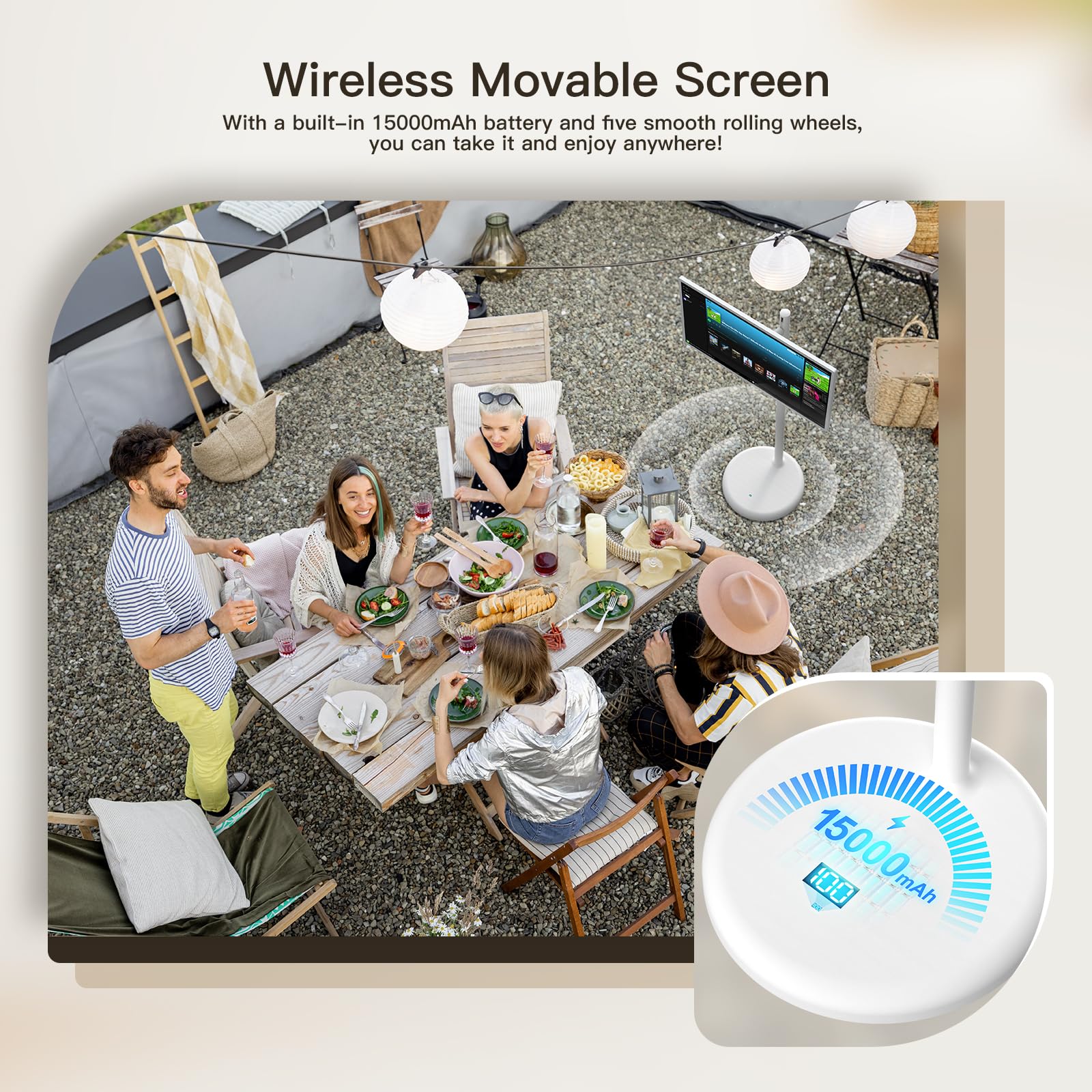 Mua 32-Inch Portable TV with Incell Touch Screen | 6G RAM+128G Storage ...