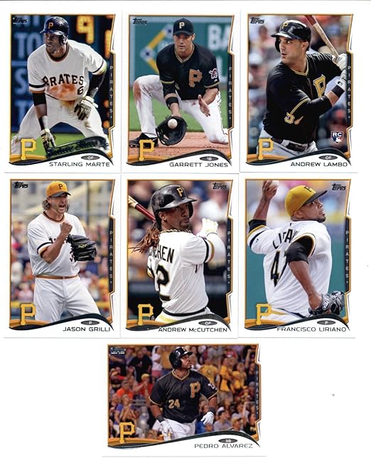 Amazon.com: 2010,2011,2012,2013 & 2014 Topps Pittsburgh Pirates ...