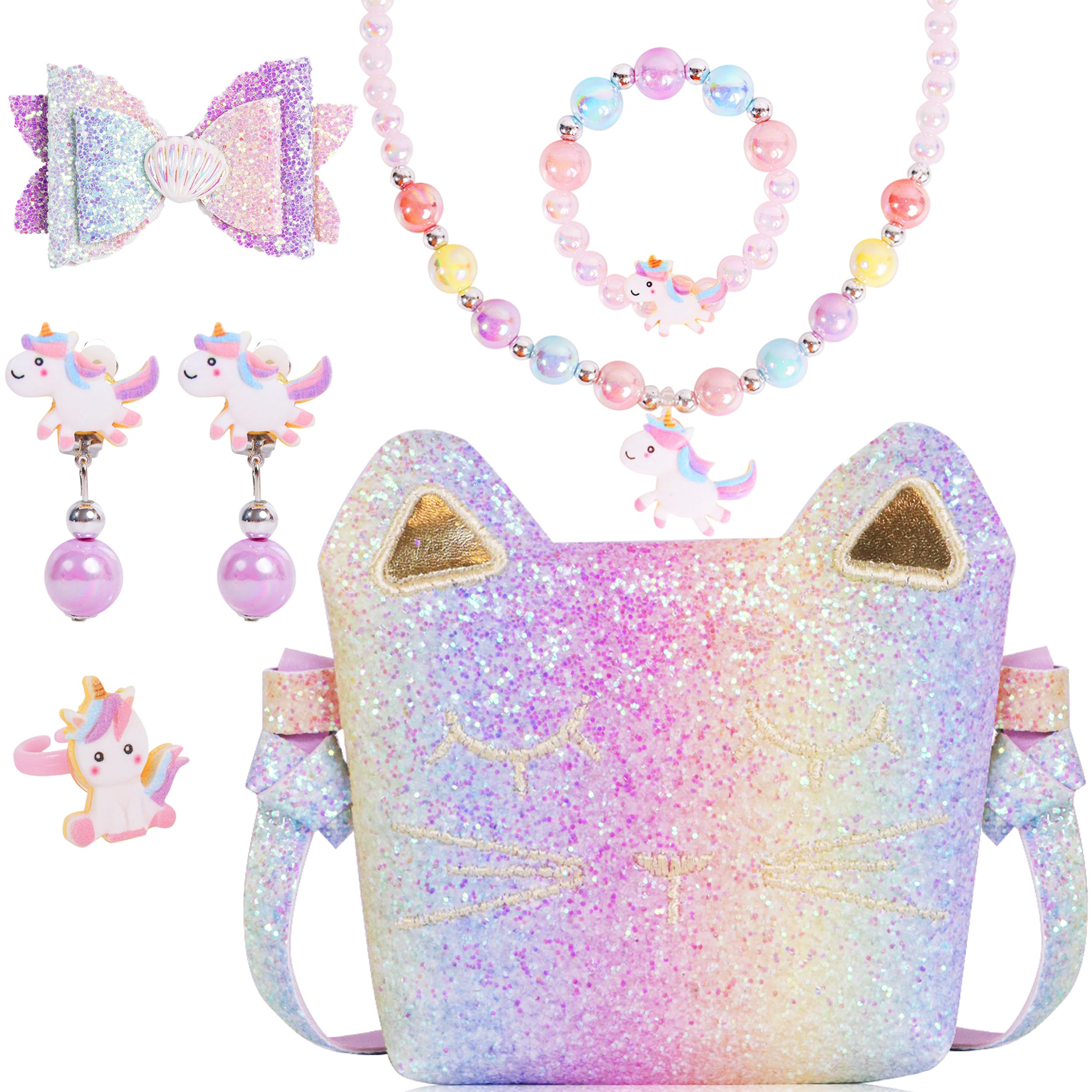 Mermaid Purse for Little Girls Dress Up Jewelry Little Girl Purses for ...