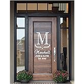 Amazon.com: Personalized Monogram Wall Decal - Last Name Decal - Family ...