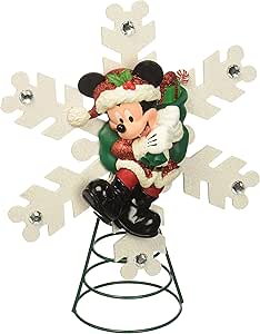 Amazon.com: Disney Santa Mickey Mouse Christmas Tree Topper NEW : Home ...