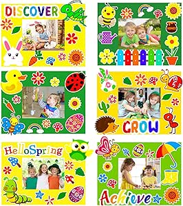 Amazon.com: 30 Packs Spring Craft Kits for Kids Springtime DIY Picture ...