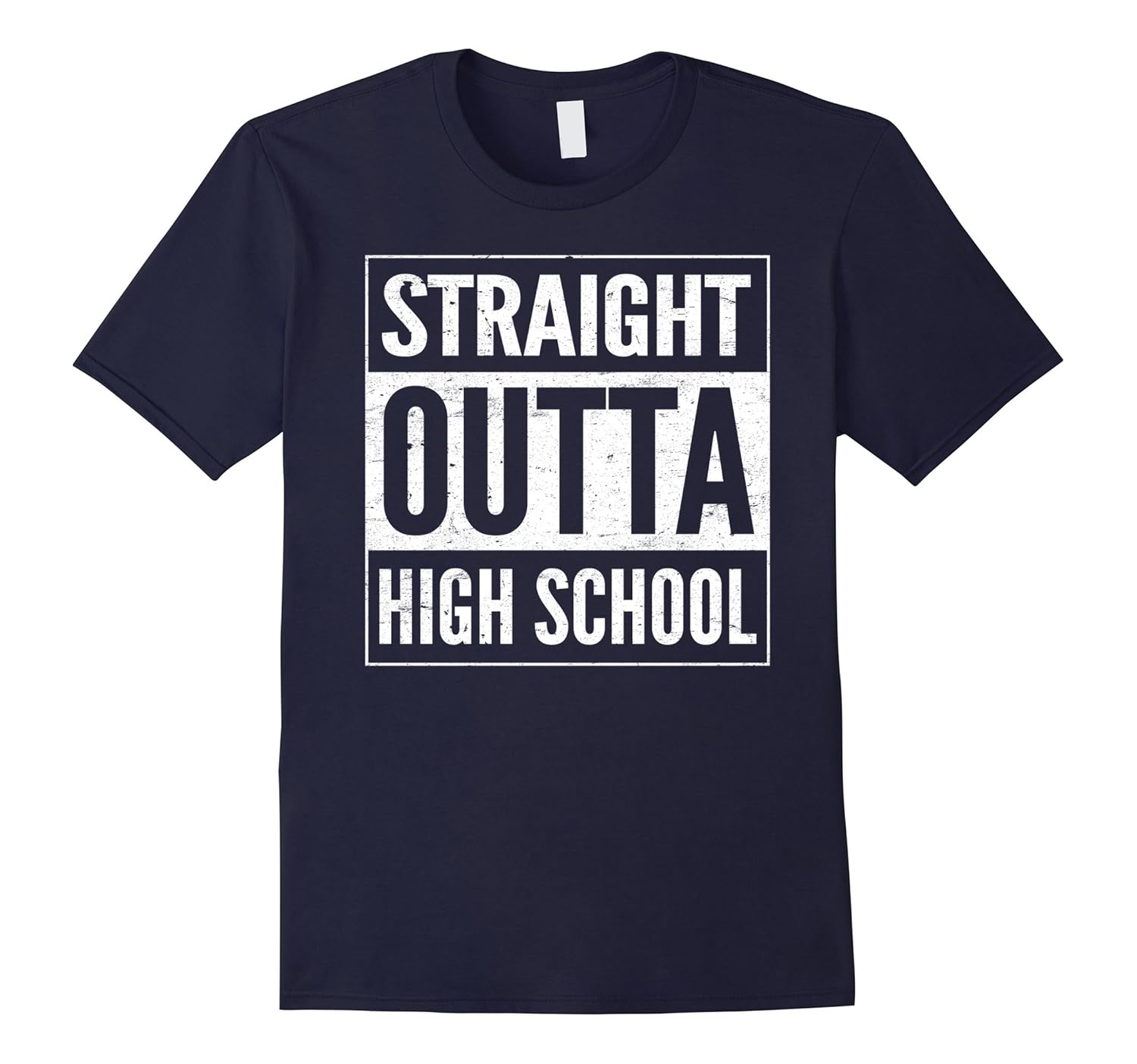 Straight Outta High School – High School Grad 2017 T-Shirt-Vaci – Vaciuk
