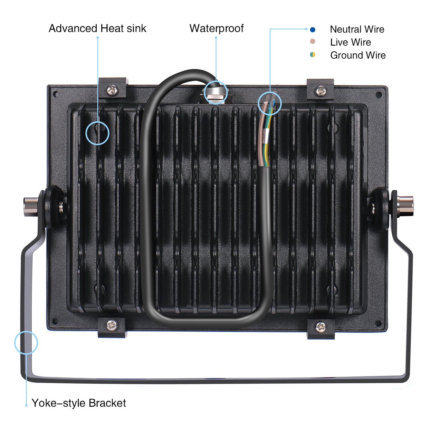 Illuminazione per esterni LUCE BIANCA CALDA SOFFUSA Impermeabili ...