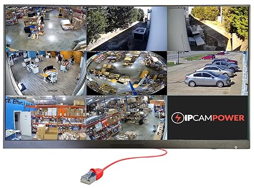 IPCamPower 21.5" POE-Powered CCTV Spot Monitor with Integrated 8 ...