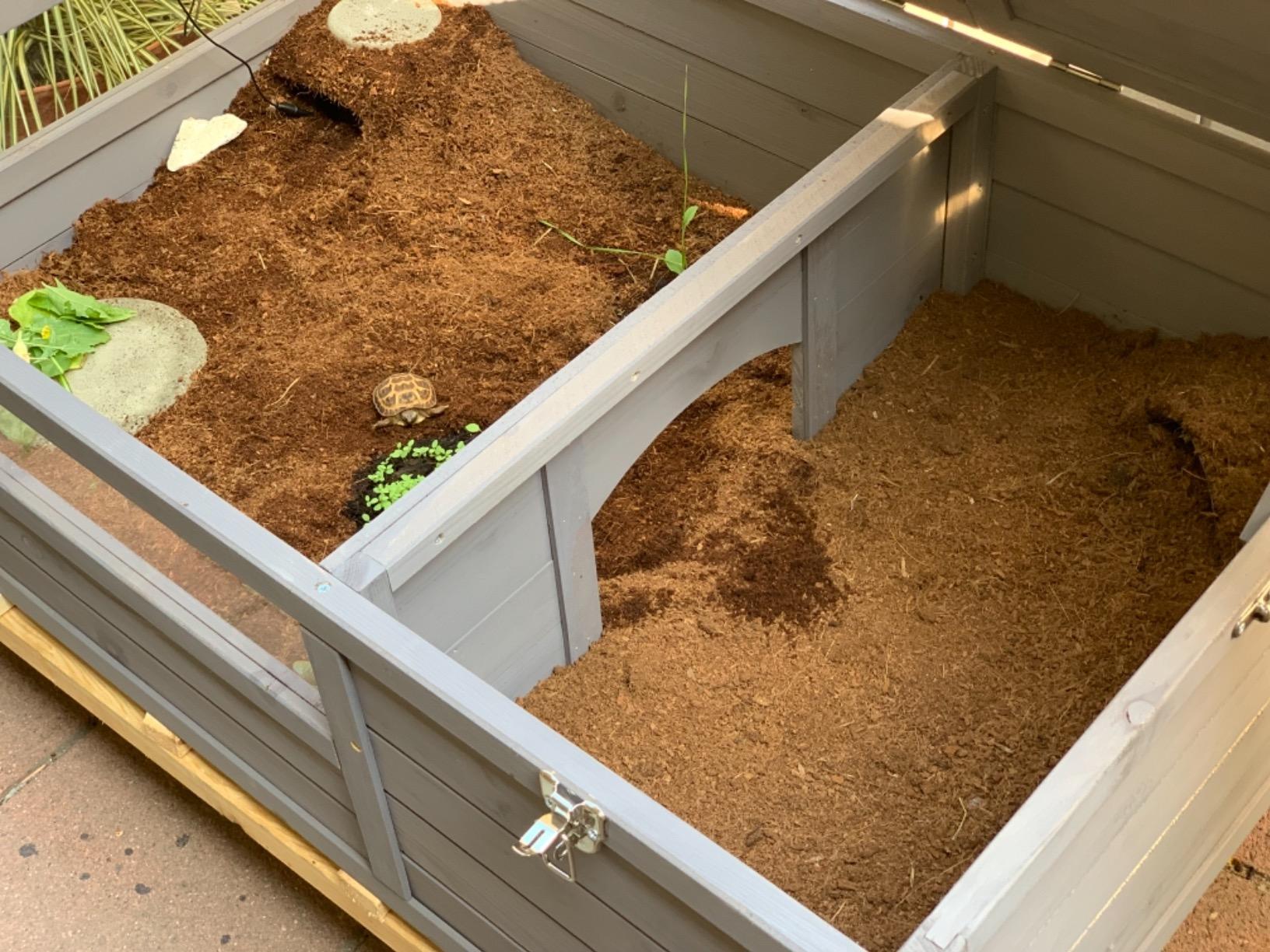 $21/mo - Finance Aivituvin Wooden Tortoise House Large Tortoise Habitat ...
