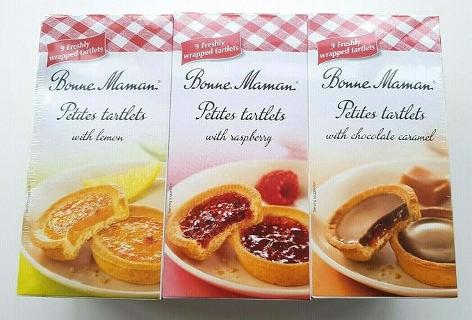 Bonne Maman Petites Tartlets Lemon Raspberry Chocolate Caramel - Pack ...