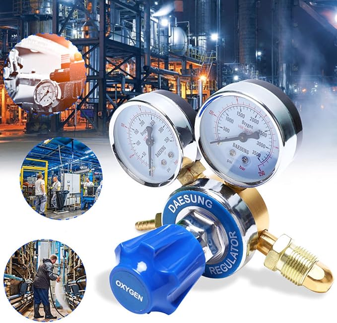 Cdrox Regulador de Gas, Reductor de presión de oxígeno，Reductor de ...