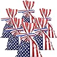 Amazon.com: 100 Pcs Patriotic Cellophane Treat Bags 4th of July Candy ...