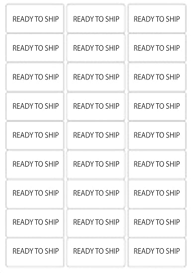270 "Ready To Ship" Label for Fulfilment by Amazon FBA Center (27 ...