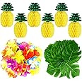 Amazon.com: TUPARKA 66 PCS Tropical Luau Party Decoration，Including 6 ...