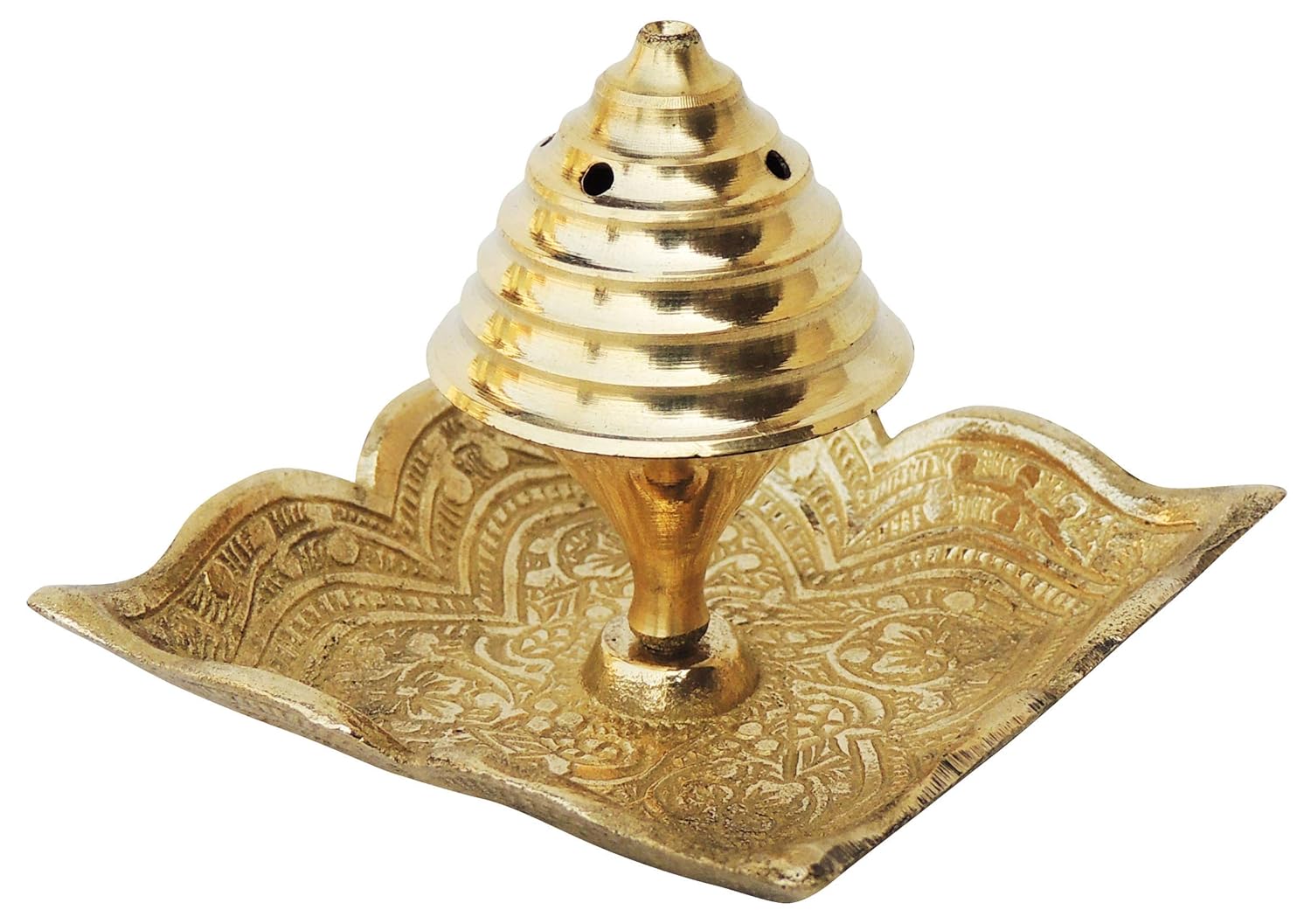 Buy Brass Gift Center Pooja Temple Agarbatti Stand, Medium (Z205 D ...