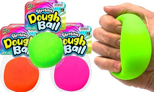 Fun a Ton Stretchy Dough Ball (1 Ball) Fidget Toy Stress Balls for ...