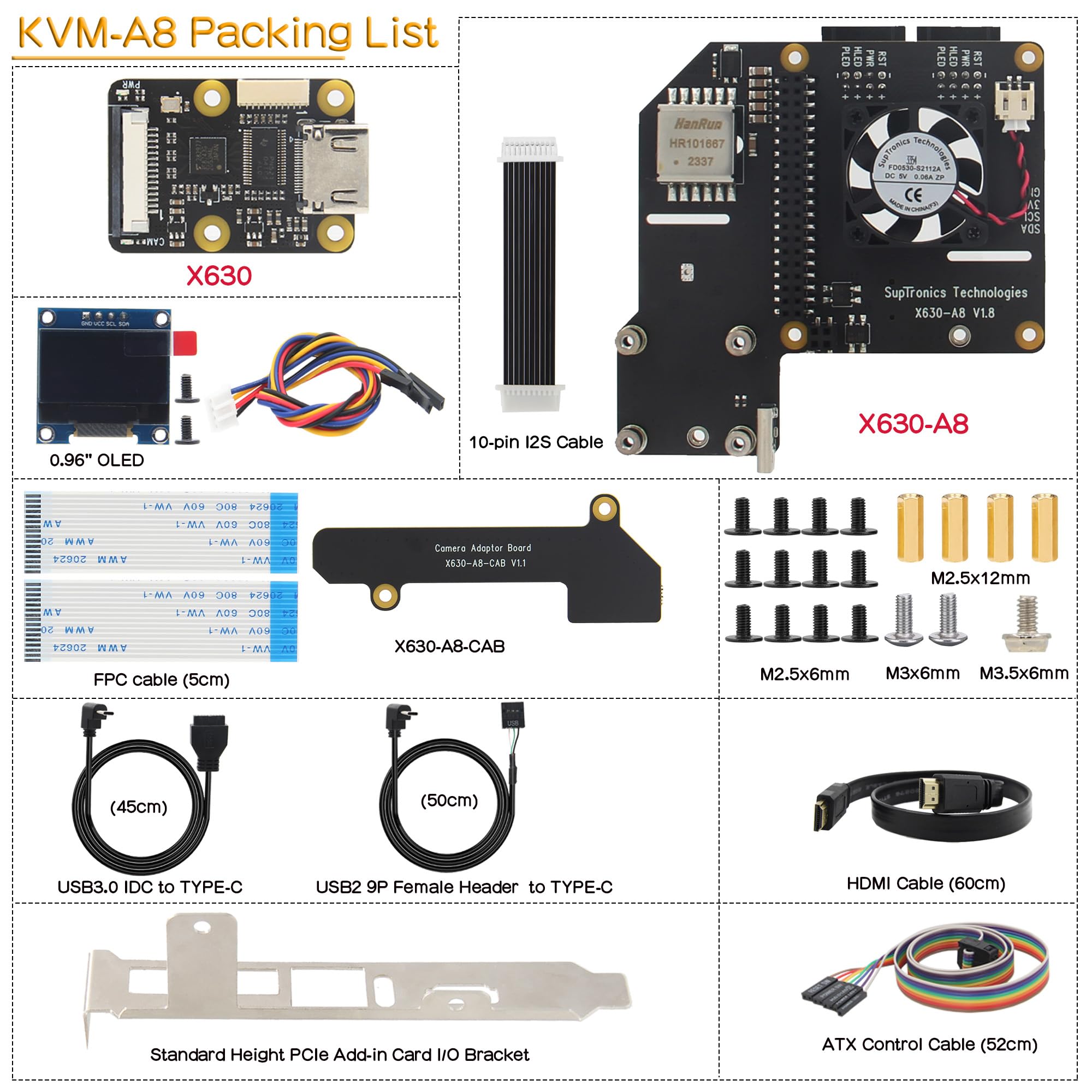 Mua Geekworm KVM-A8 PCIe Version for Raspberry Pi 4 Model B KVM Over IP ...