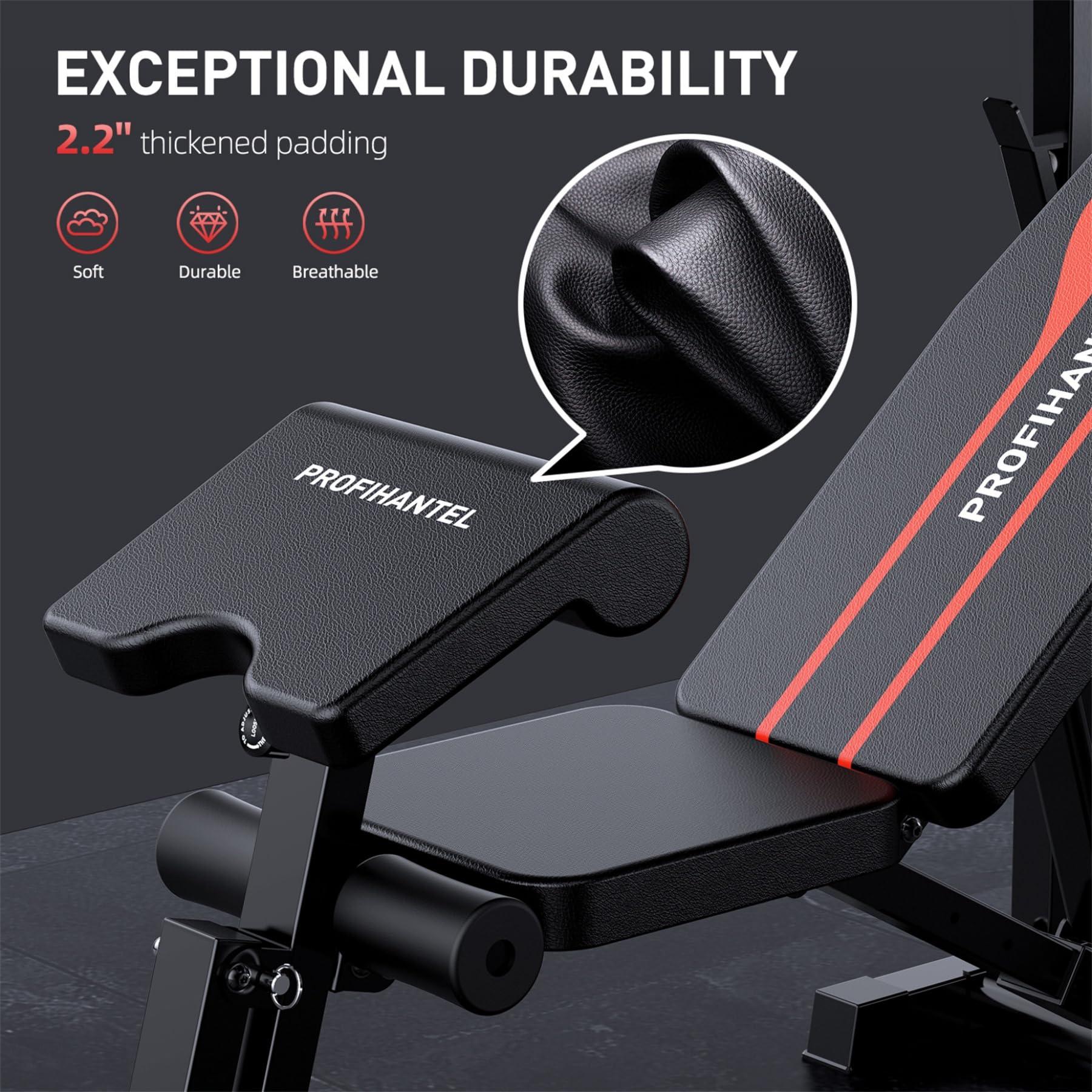 Mua Profihantel Adjustable Workout Bench Press Set for Home Gym ...