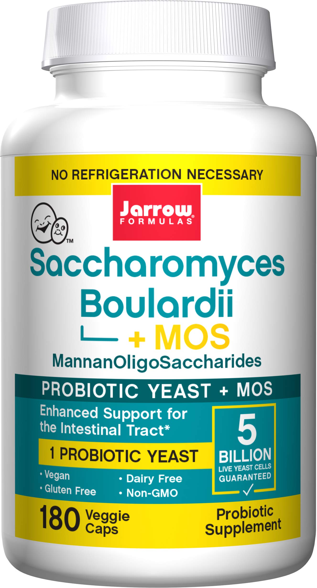 Buy Saccharomyces Boulardii + MOS, 5 Billion Organisms Per Cap ...