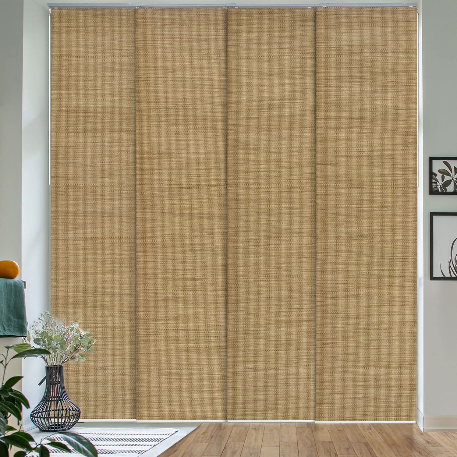 GoDear Design Adjustable Vertical Blinds for Windows, Panel Track ...