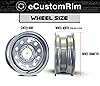 eCustomrim Aluminum Trailer Wheel 15X6 15 Inch Rim Black and Machined 6 ...