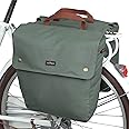 Amazon.com: TOURBON Canvas Bike Bags Rear Rack Roll-up Bicycle Panniers ...