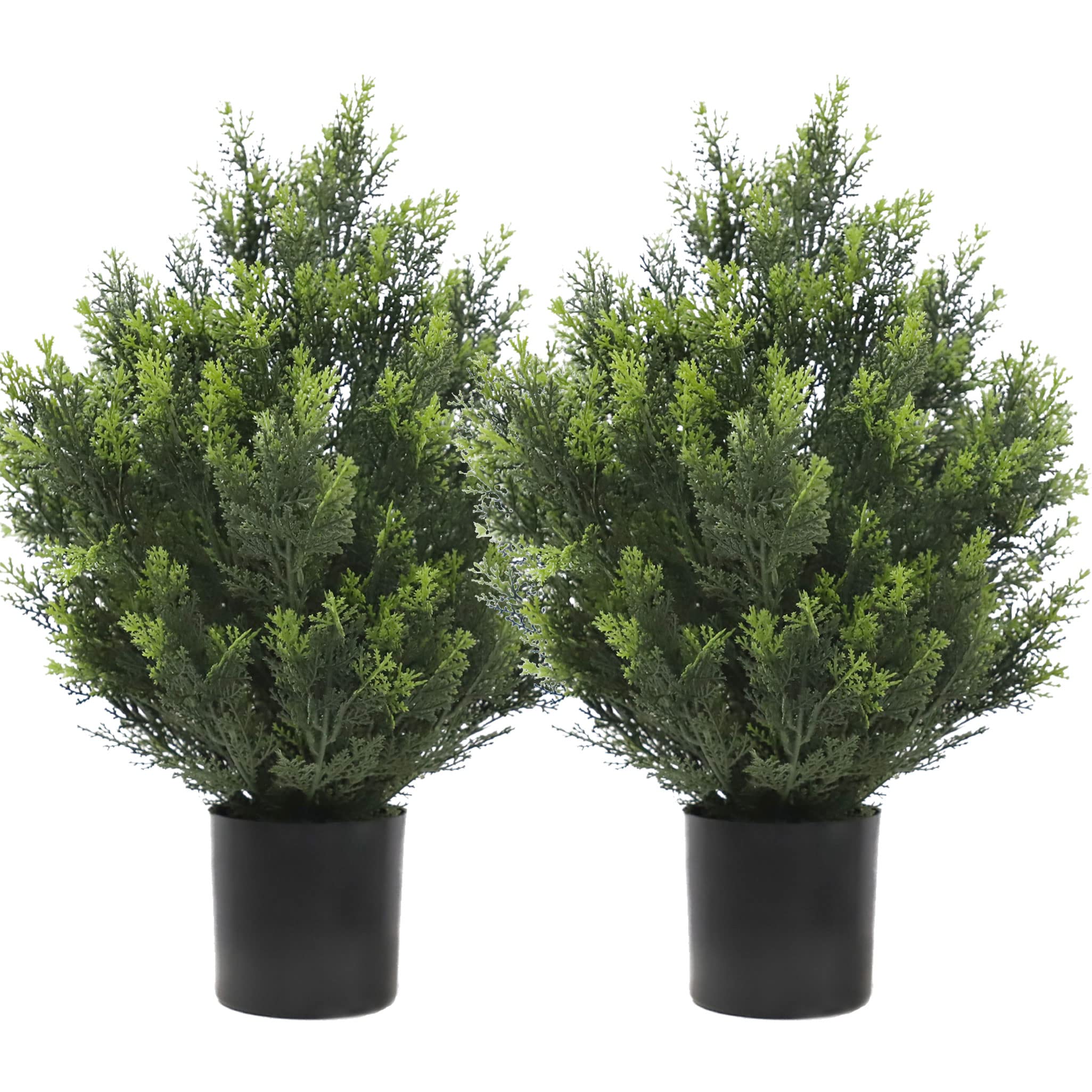 momoplant Cedar Artificial Bush, Faux Shrub, Topiary Artificial Cypress ...