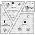 Amazon.com: Creative Grids Scrap Crazy 6 Template Set Quilt Ruler ...