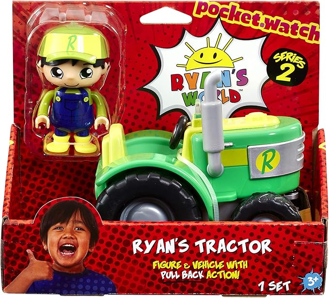 RYAN'S WORLD BK00707.0090 Childrens Playset Figure & Vehicle-Series 2 ...