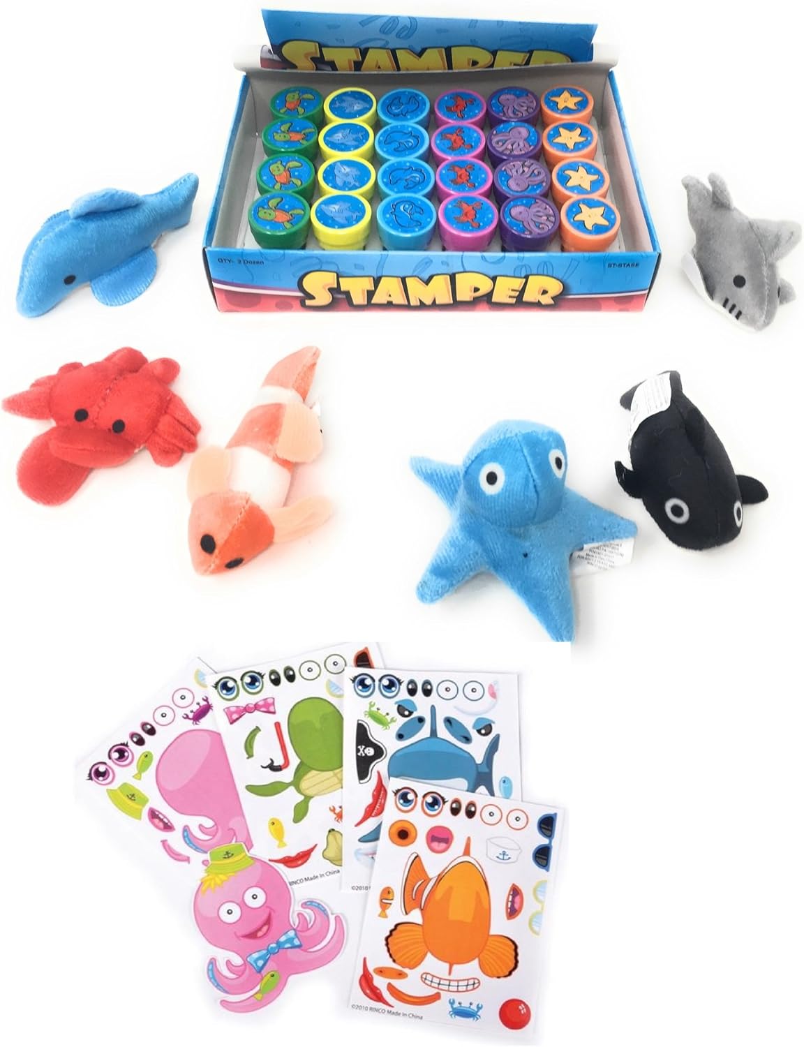 Inflatable Sea Creatures - Pool Party Decorations (1 dz): Amazon.co.uk ...