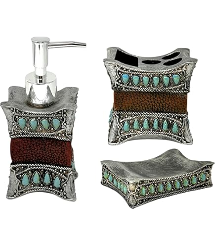 Horse Tooled Leather Bath Set 3 Pcs Amazon.com: SLC Leather Headstalls