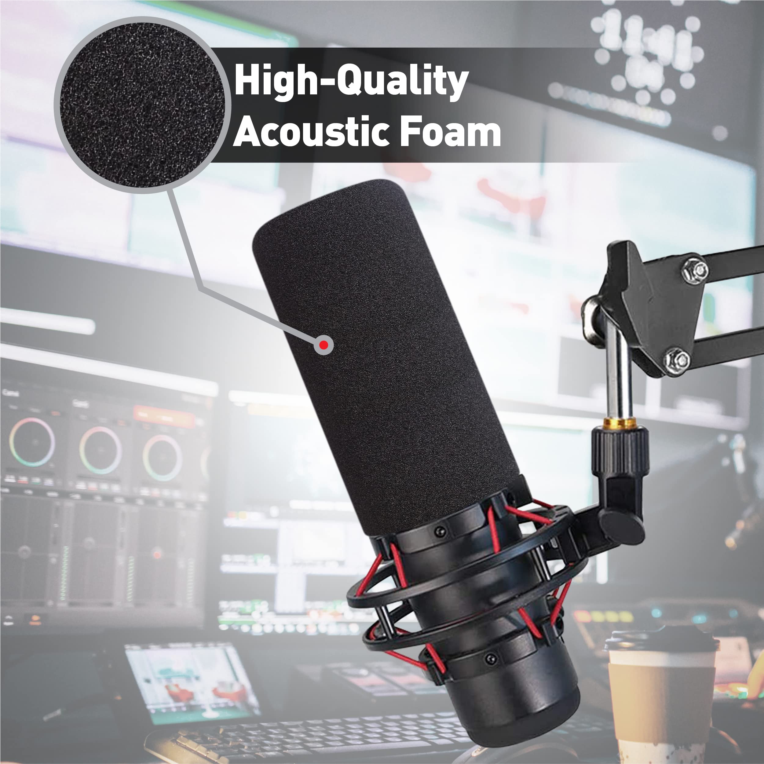 Mua Foam Windscreen for HyperX QuadCast S - Microphone Pop Filter for ...