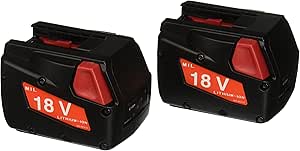 Pack of 2 MaximalPower Replacement Battery for MILWAUKEE V18 18-Volt 48 ...