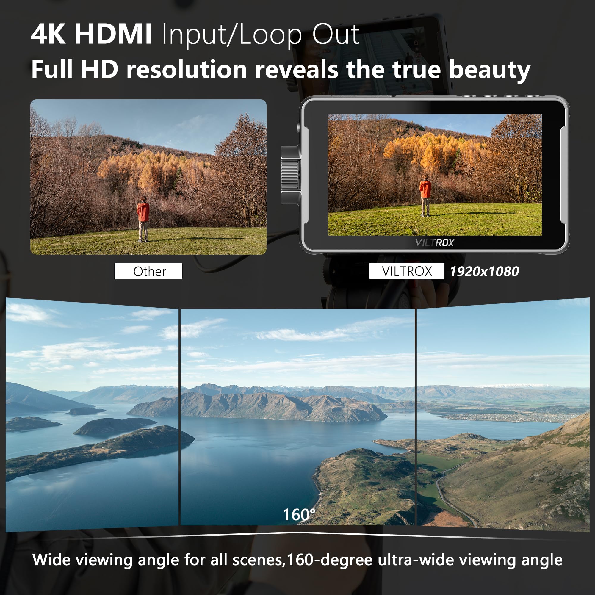 Mua DC-550 Pro Touchscreen Camera Field Monitor 4K HDMI (5.5 Inch) DSLR ...