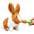 Think Gizmos Interactive Cute Pet Rabbit Toy – Soft Plush Toy Animal ...